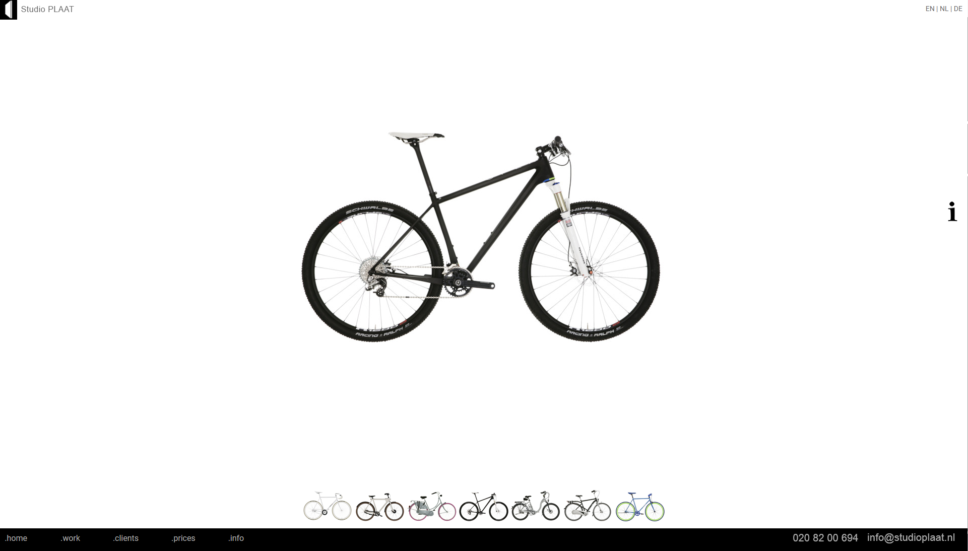 Mountain bikes product photography | 360 degrees | Studio PLAAT